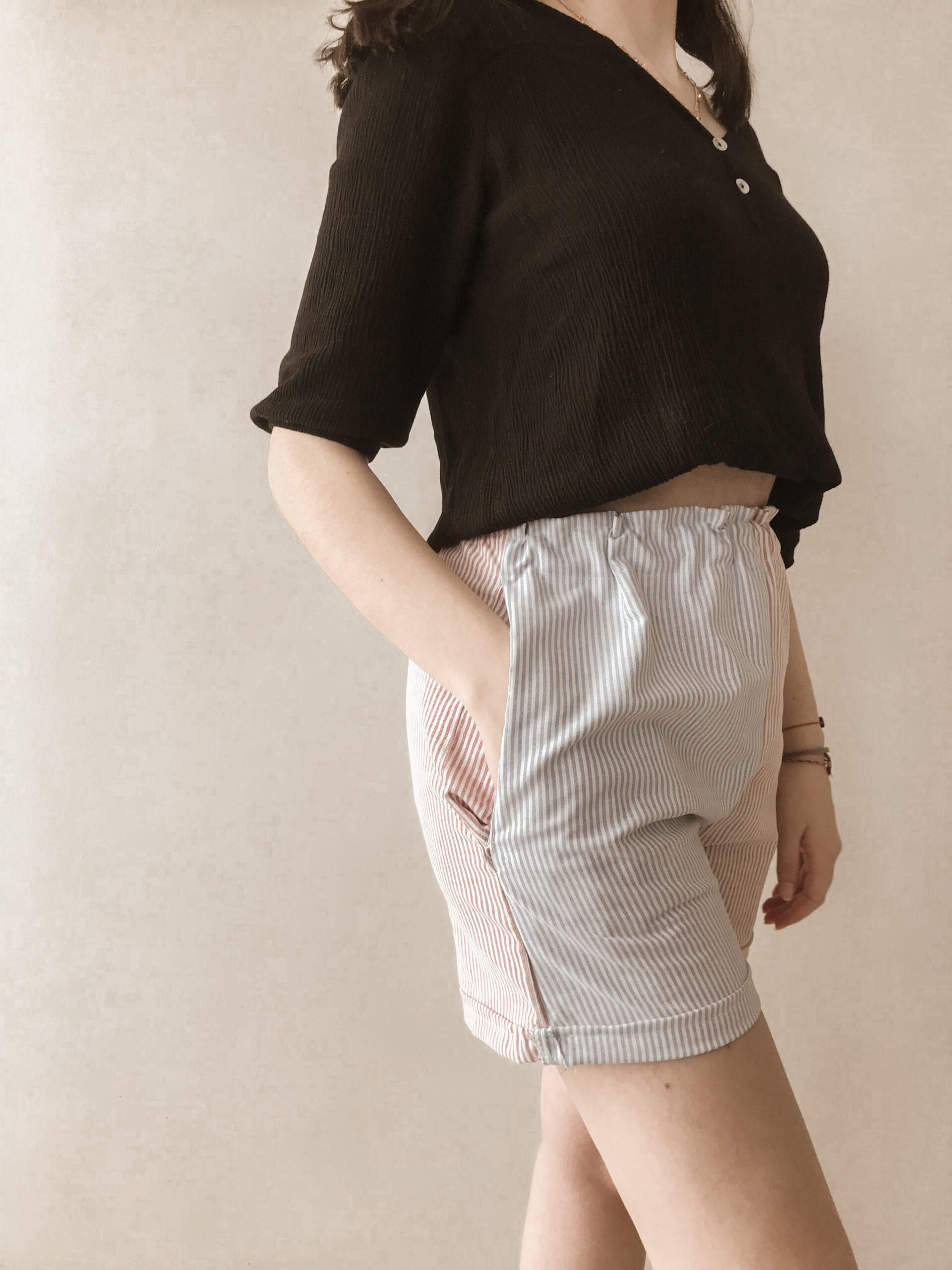 An easy way to upcycle an old garment – Turn it into a dressy short ...