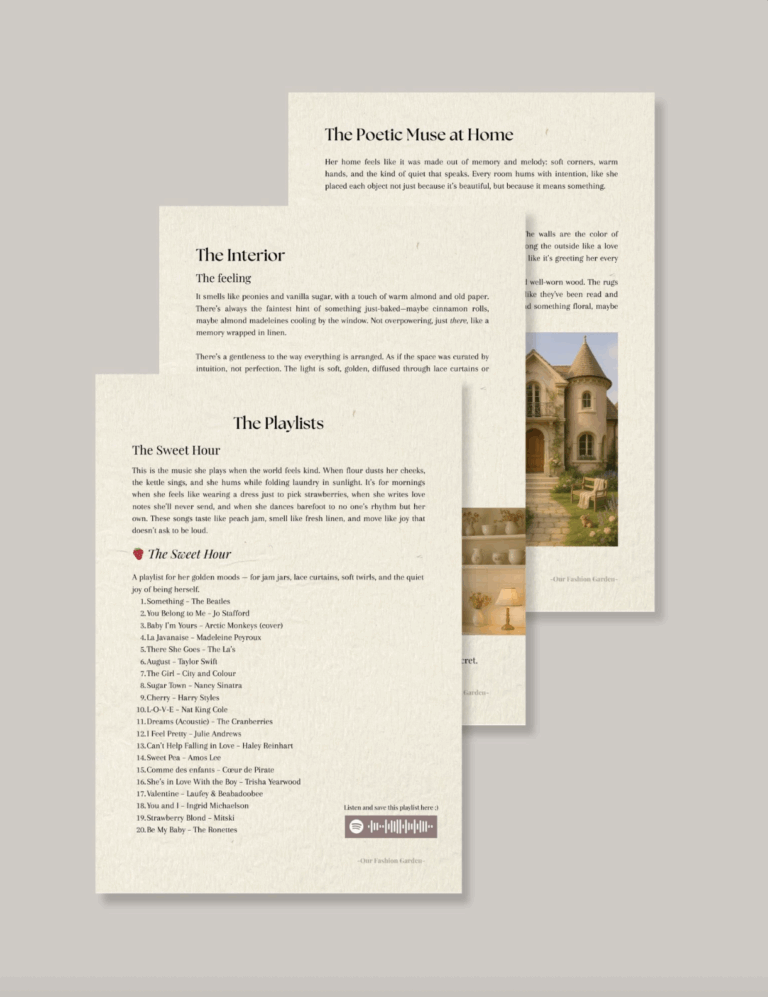 The World of the Poetic Muse - Our Fashion Garden