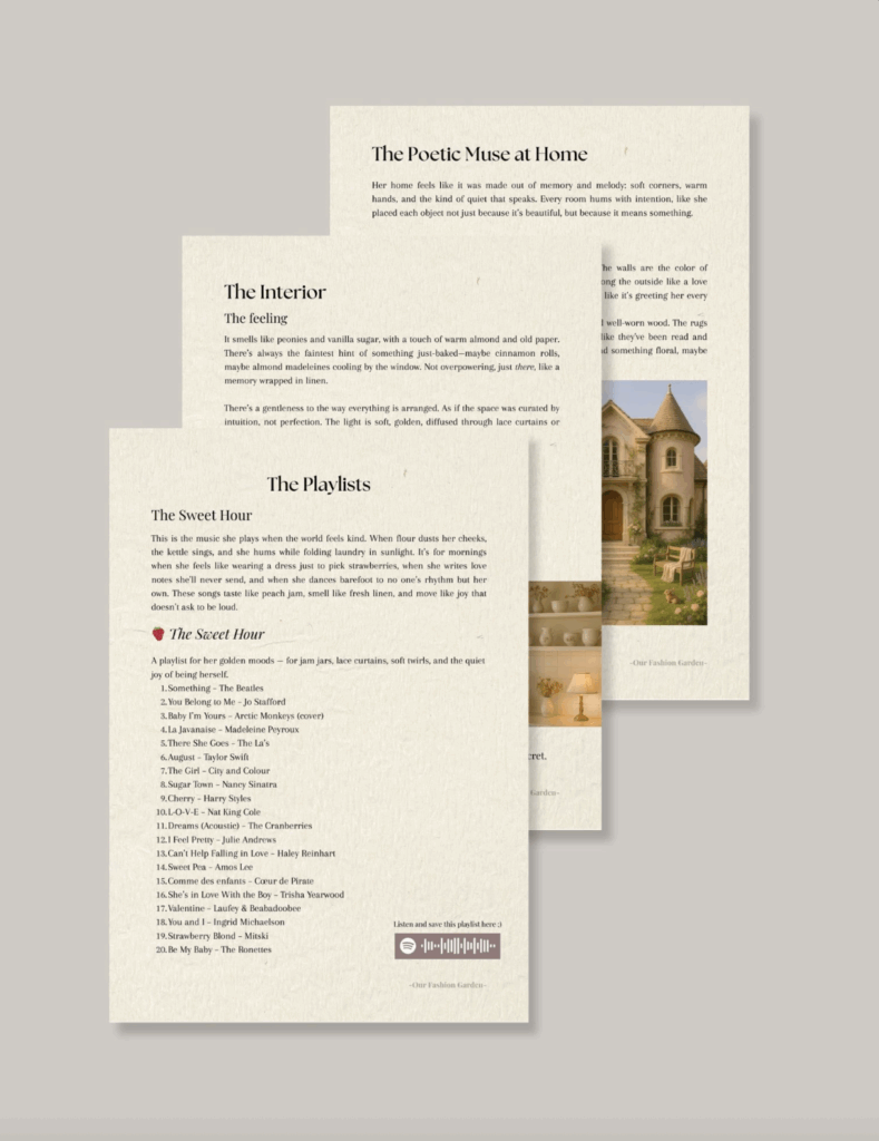 The World of the Poetic Muse - Our Fashion Garden