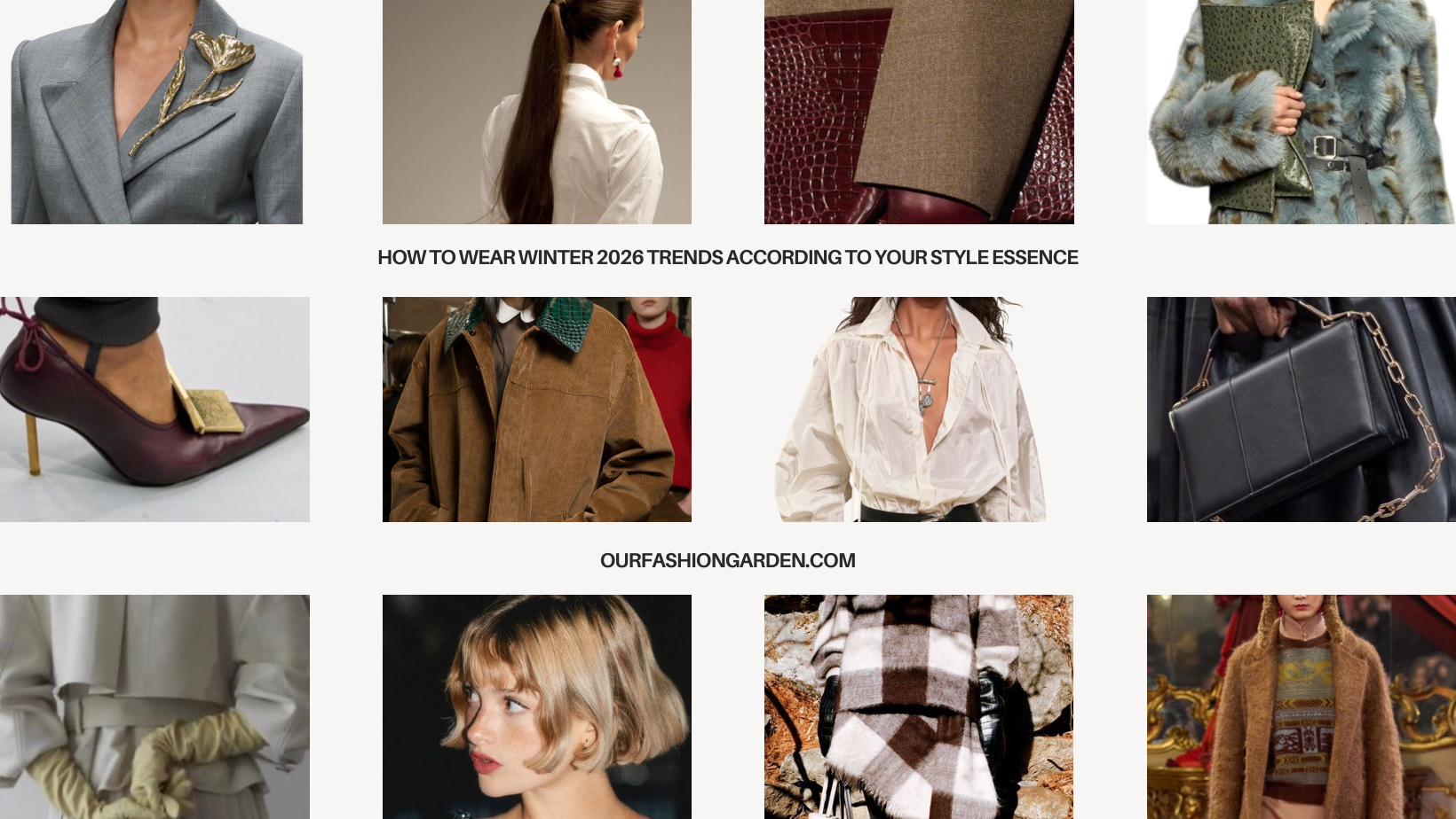 How to Wear Winter 2026 Trends According to Your Essence